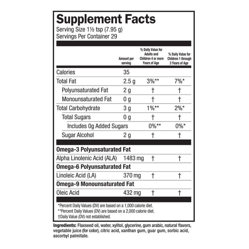 Vegan Omega-3 for Kids - Sensational Straw-nana Flax Oil | Barlean’s ...