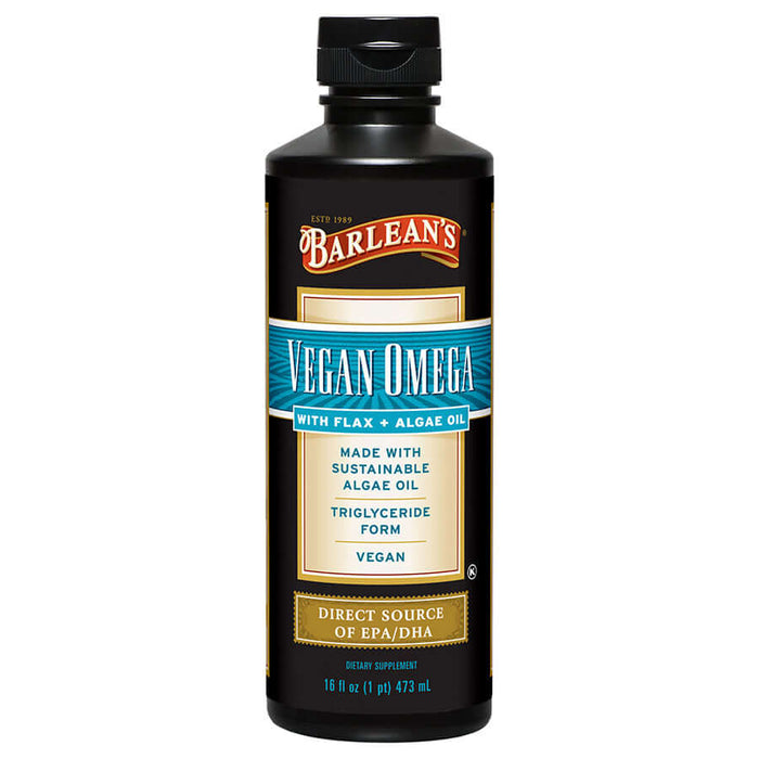 Liquid Vegan Omega-3 | Flax & Algae Oil | Barlean's