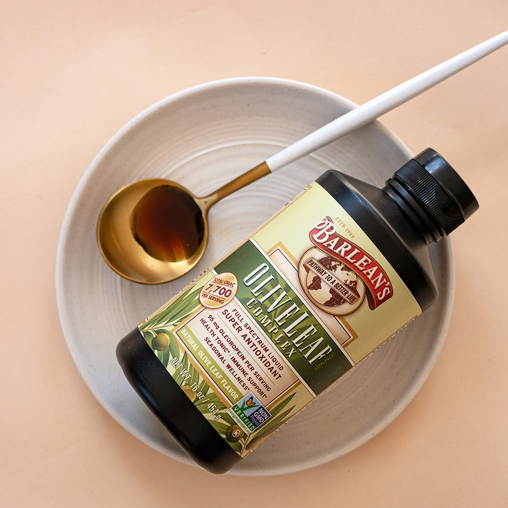 Olive Leaf Liquid | Olive Leaf Complex with Natural Flavor | Barlean's ...
