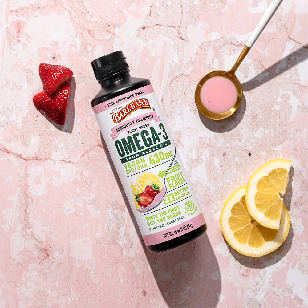 Pink Lemonade Algae Oil | Seriously Delicious® Omega-3 Algae Swirl ...